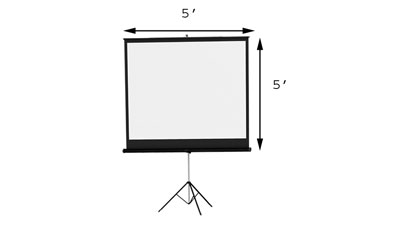 5 Ft. Projection Screen Rental | AV Pro 360