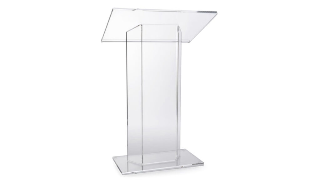 Acrylic Podium Rental - AVPro360